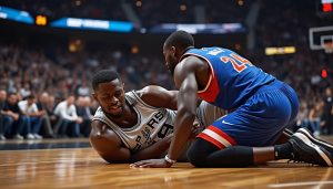 Course au MVP : Wemby touché durement par une contusion aux côtes lors ...